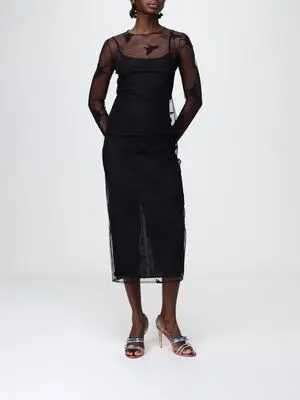 Blumarine Stretch Jersey Midi Skirt