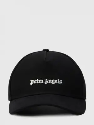 Palm Angels Palm Angels Cotton Baseball Cap With Embroidered Logo Black