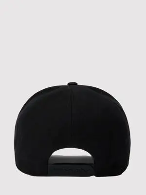 Palm Angels Cotton Baseball Cap With Embroidered Logo - Black