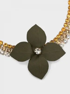Marni Embellished Flower Choker Necklace