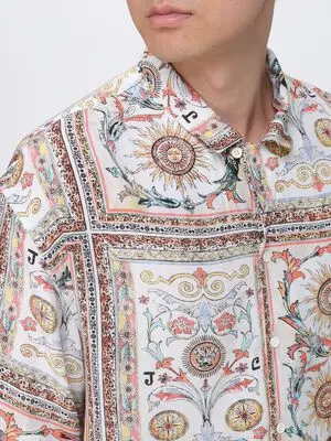 Just Cavalli Printed Viscose Shirt - Brown