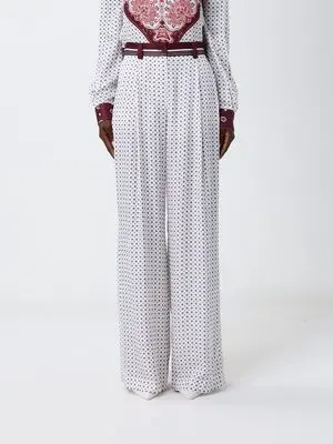 Pinko Pinko Printed Viscose Palazzo Trousers Multicolor