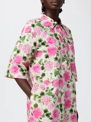 Liu Jo Cotton Poplin Floral Print Mini Dress - Fa01