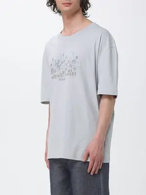 MAISON MARGIELA Embroidered Logo Cotton T-shirt - Pearl