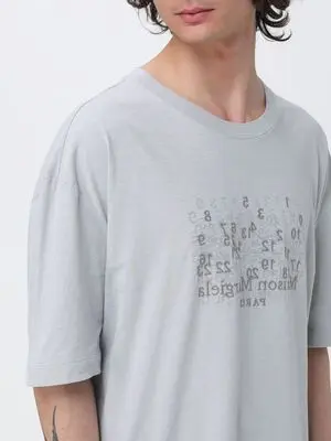 MAISON MARGIELA Embroidered Logo Cotton T-shirt - Pearl