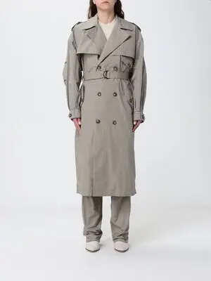 Isabel Marant Étoile Striped Cotton Double-breasted Trench Coat - Beige