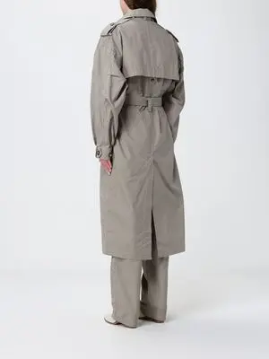 Isabel Marant Étoile Striped Cotton Double-breasted Trench Coat