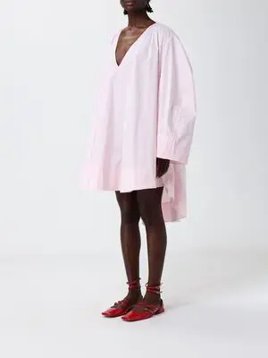 Jacquemus Paysan Cotton Blend Dress - Pink