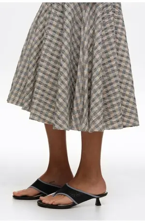 Bimba Y Lola Heeled Leather Sandal