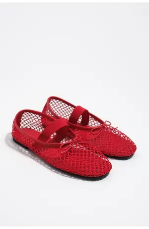 Bimba Y Lola Mesh Ballerina - Red