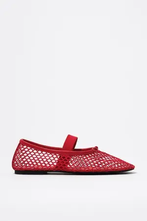 Bimba Y Lola Mesh Ballerina - Red