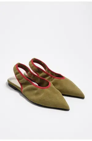 Bimba Y Lola Leather Slingback Ballerina