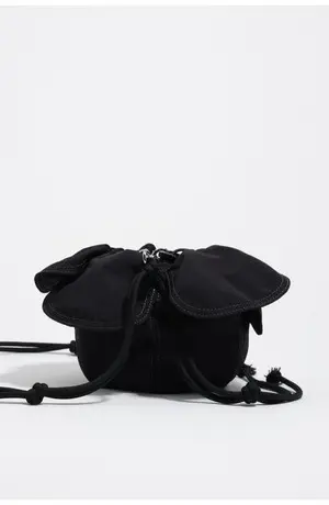 Bimba Y Lola Woven Petalo Bag - Black