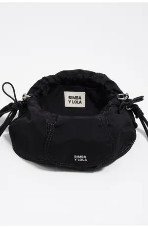 Bimba Y Lola Woven Petalo Bag - Black
