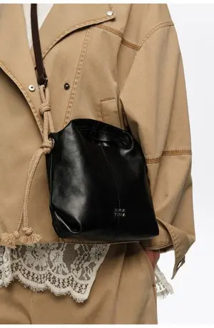 Bimba Y Lola Leather Mini Paper Bag