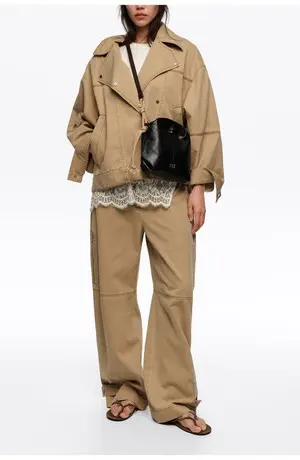 Bimba Y Lola Leather Mini Paper Bag