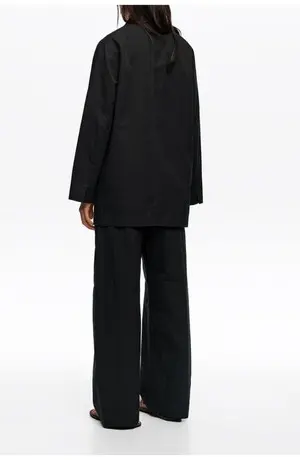 Bimba Y Lola Barrel Trousers With Stitching - Black