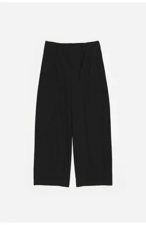 Bimba Y Lola Barrel Trousers With Stitching - Black