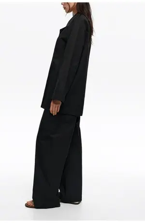 Bimba Y Lola Barrel Trousers With Stitching - Black