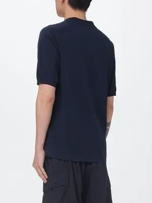 C.P. COMPANY Cotton Knit Polo Shirt - Blue