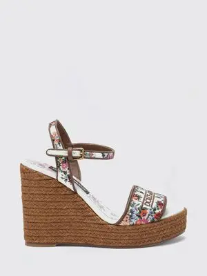 Dolce & Gabbana Floral Wedge Sandals - Multicolor