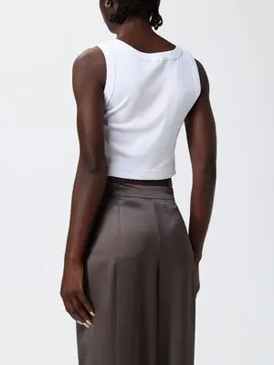 Dolce & Gabbana Ribbed Button-up Crop T-shirt