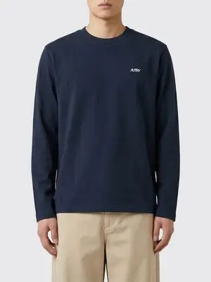 AUTRY Cotton T-shirt With Logo - Blue
