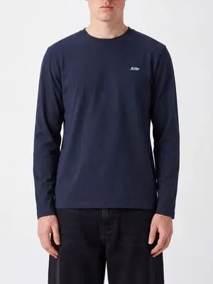 AUTRY Cotton T-shirt With Logo - Blue