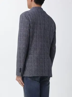 MANUEL RITZ Double-breasted Blazer - Blue