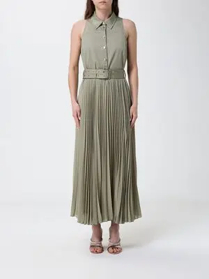 Liu Jo Pleated Gabardine Shirtdress