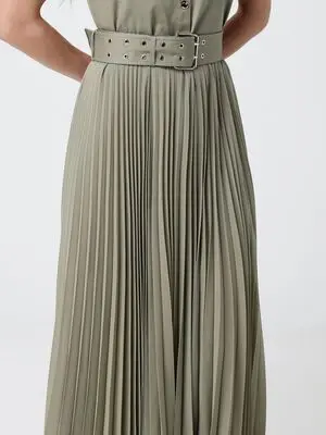 Liu Jo Pleated Gabardine Shirtdress