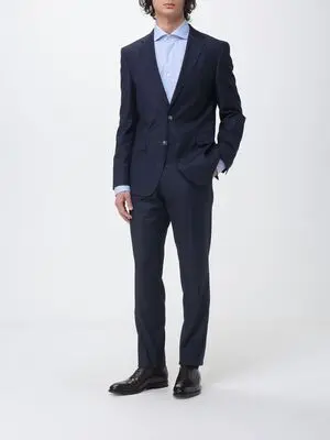 BOSS Wool Blend Single-breasted Dress - Blue