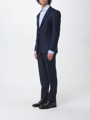 BOSS Wool Blend Single-breasted Dress - Blue