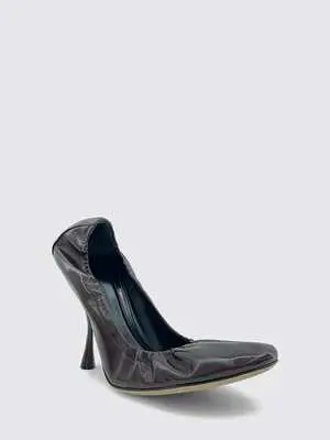 Phoebe Philo Pucker Leather Pumps - Red