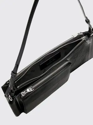 DIESEL® Flagd Shoulder Bag In Polyurethane - Black