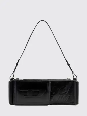DIESEL® Flagd Shoulder Bag In Polyurethane - Midnight