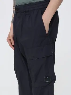 C.P. COMPANY Stretch Cotton Blend Cargo Trousers - Blue