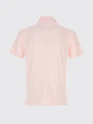 Fedeli Basic Cotton Polo Shirt - Pink