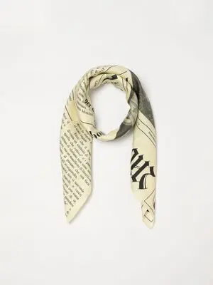 Moschino Printed Silk Foulard - Multicolor
