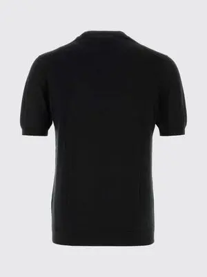 Fedeli Basic Cotton Crew Neck Knit - Black