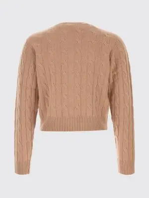 SPORTY & RICH Wool And Cashmere Cardigan - Camel