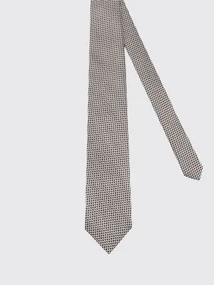 TOM FORD Jacquard Silk Neck Tie - White