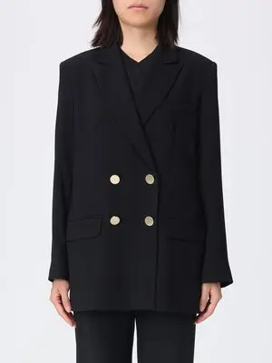 Armani Exchange Double Breasted Jacket - Black