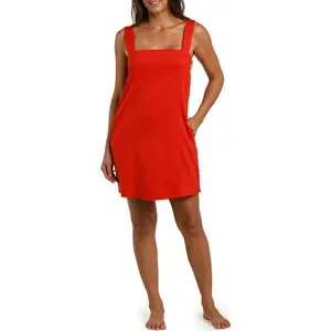 La Blanca Harbor Breeze Cover-up Dress - Ruby