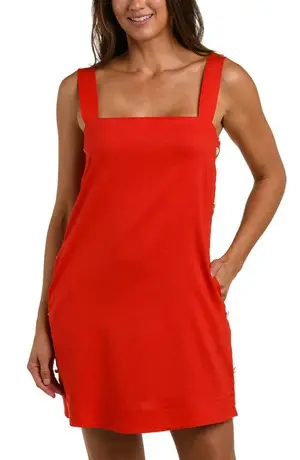 La Blanca Harbor Breeze Cover-up Dress - Ruby