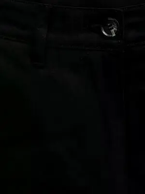 Sisley Wide Leg Zip-up Trousers - Black