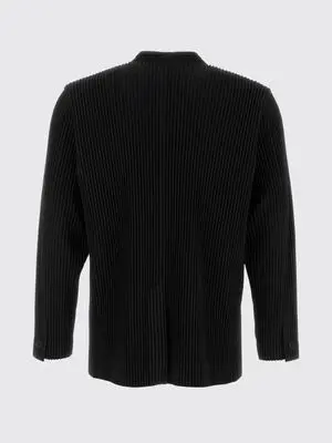 Issey Miyake Homme Plissé Pleated Cardigan - Black