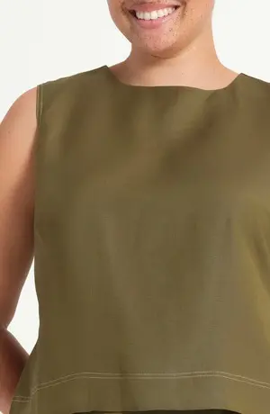 ESTELLE Sonnet Tie Back Sleeveless Top