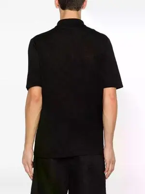 ROBERTO COLLINA Button-fastening Polo Shirt - Black