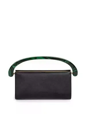 Dries Van Noten Small Leather Top Handle Bag - Black